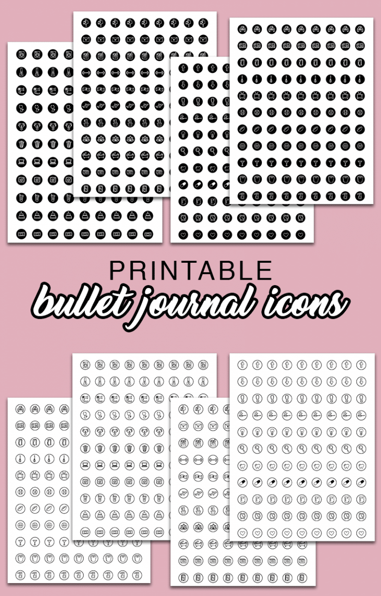 How to Use Icons in Your Bullet Journal to Increase Productivity ⋆ The ...