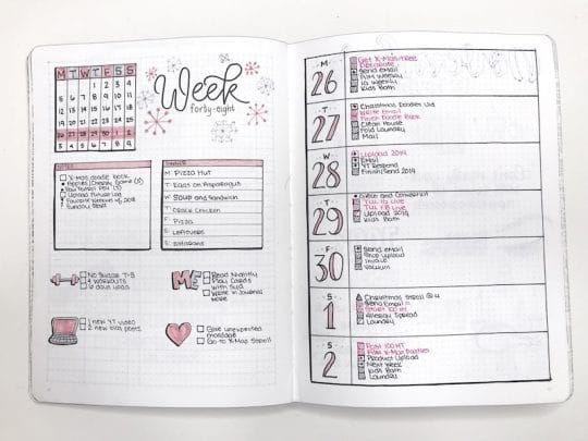 Finding Your Style: Bullet Journal Weekly Layout ⋆ The Petite Planner
