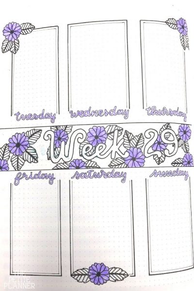 Finding Your Style: Bullet Journal Weekly Layout ⋆ The Petite Planner