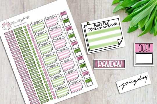 Printable Financial Planner Stickers ⋆ The Petite Planner