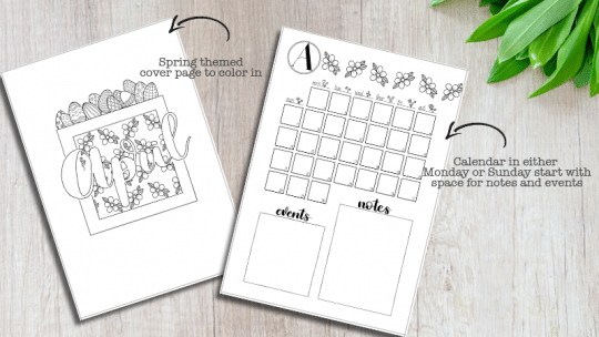 April 2019 Printable Bullet Journal Setup ⋆ The Petite Planner