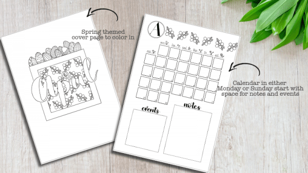 April 2019 Printable Bullet Journal Setup ⋆ The Petite Planner