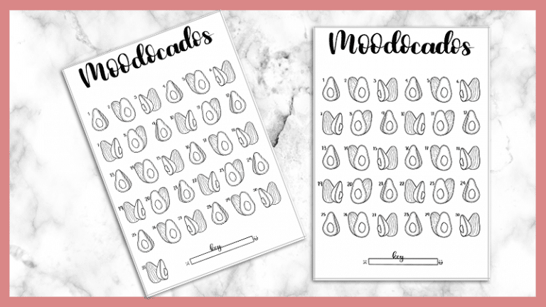 3 Free Food Themed Mood Tracker Printables ⋆ The Petite Planner