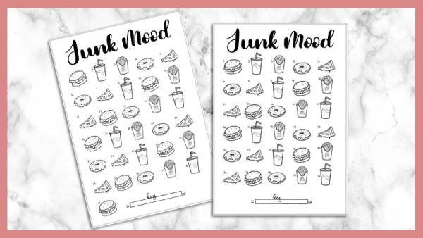 3 Free Food Themed Mood Tracker Printables ⋆ The Petite Planner