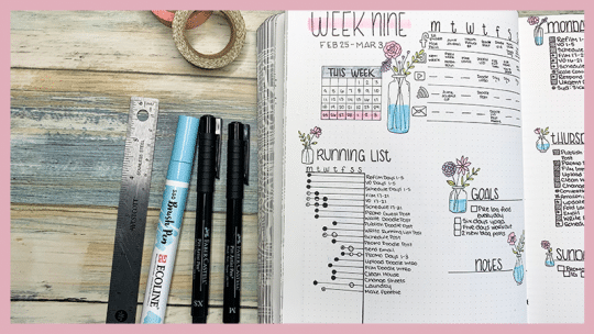 How to Use a Running To Do List in Your Bullet Journal ⋆ The Petite Planner