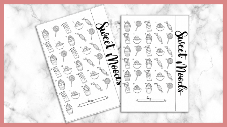 3 Free Food Themed Mood Tracker Printables ⋆ The Petite Planner