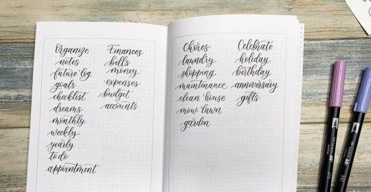Bullet Journal Lettering: The Ultimate Guide ⋆ The Petite Planner