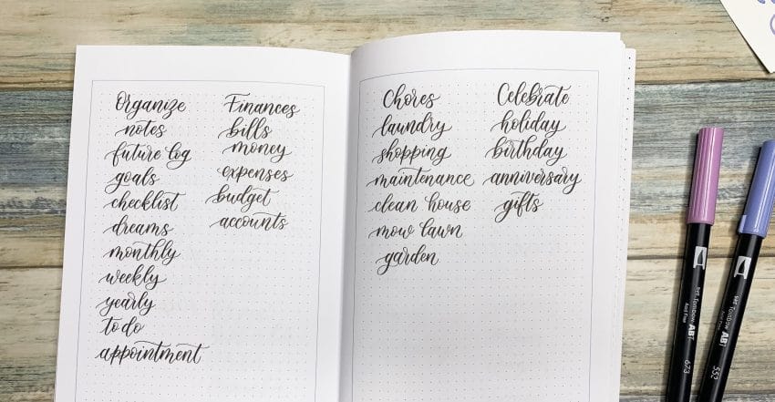 Bullet Journal Lettering: The Ultimate Guide ⋆ The Petite Planner