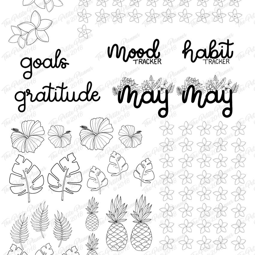 May 2019 Printable Bullet Journal Kit ⋆ The Petite Planner