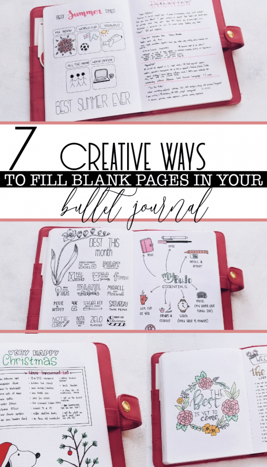 7 Creative Ways to Fill Empty Bullet Journal Pages ⋆ The Petite Planner