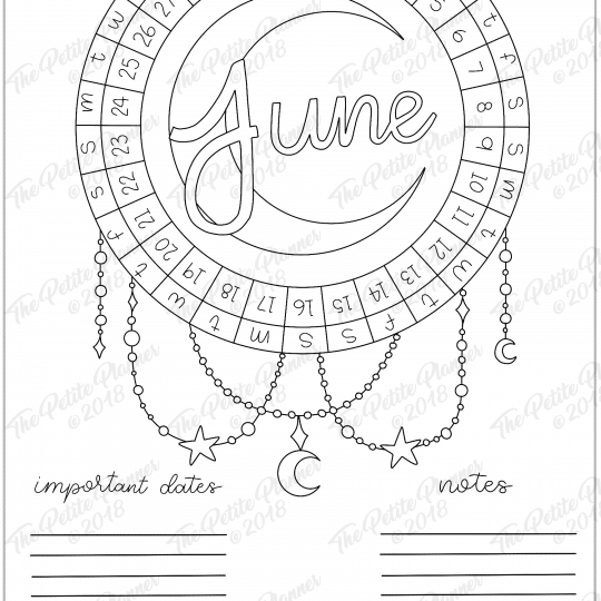 June 2019 Printable Bullet Journal Setup ⋆ The Petite Planner
