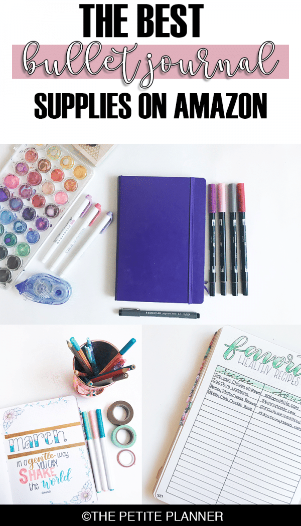 Best Bullet Journal Supplies on Amazon ⋆ The Petite Planner