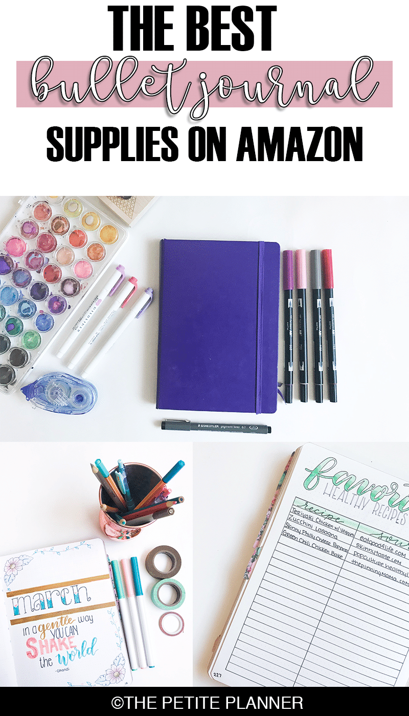 Best Bullet Journal Supplies on Amazon ⋆ The Petite Planner