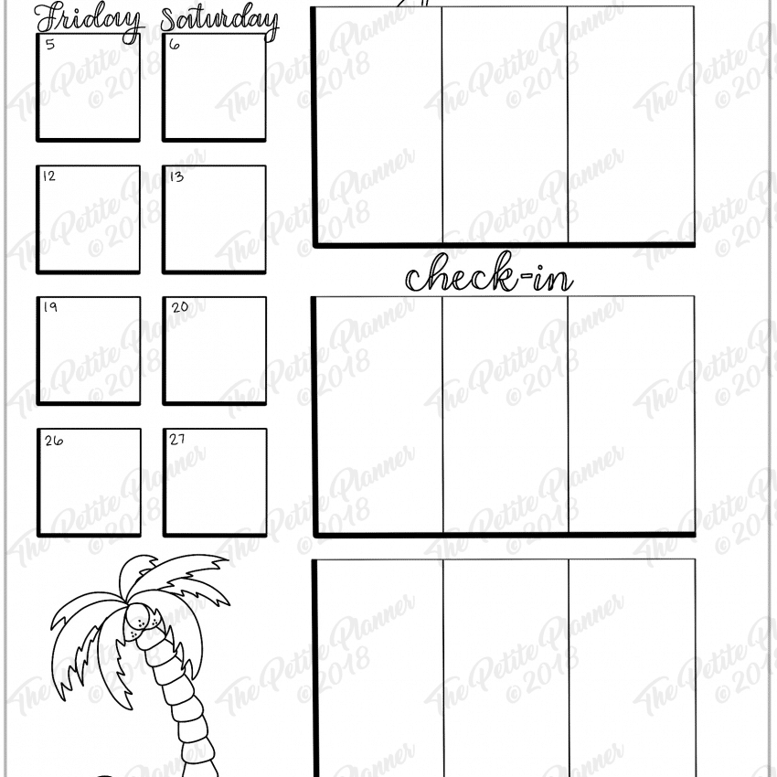 JULY 2019 Printable Bullet Journal Setup ⋆ The Petite Planner