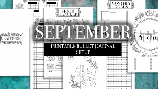 September 2019 Bullet Journal Printable ⋆ The Petite Planner