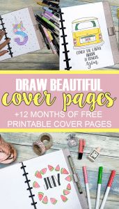 12 Months of Free Cover Page Printables for Your Bullet Journal ⋆ The ...