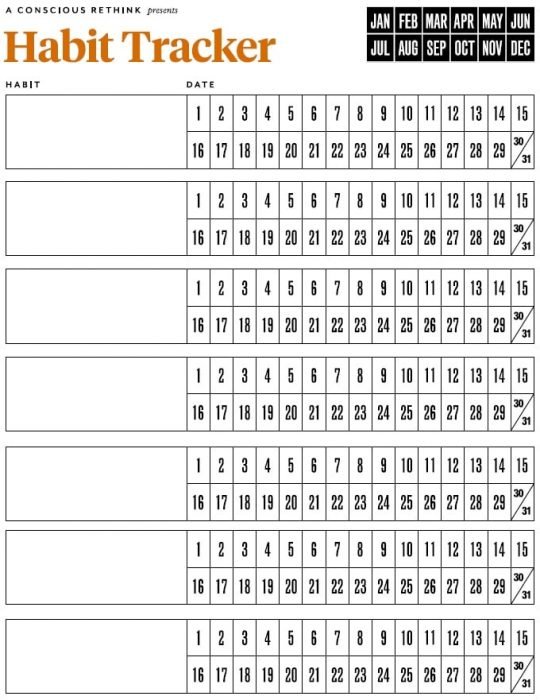 21 Free Printable Habit Trackers ⋆ The Petite Planner