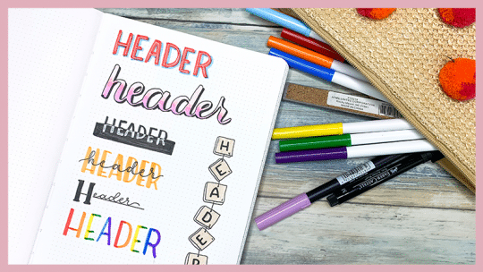 How to Create Stunning Bullet Journal Headers ⋆ The Petite Planner