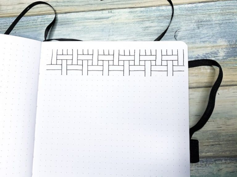 How to Draw: Basket Weave Pattern Tutorial ⋆ The Petite Planner
