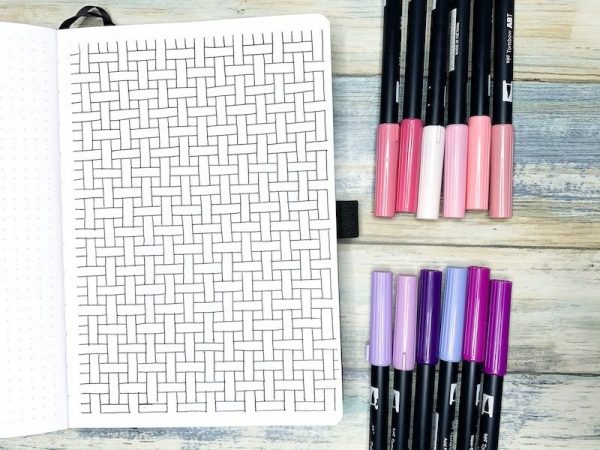 How to Draw: Basket Weave Pattern Tutorial ⋆ The Petite Planner