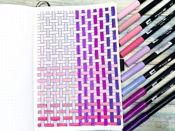 How to Draw: Basket Weave Pattern Tutorial ⋆ The Petite Planner