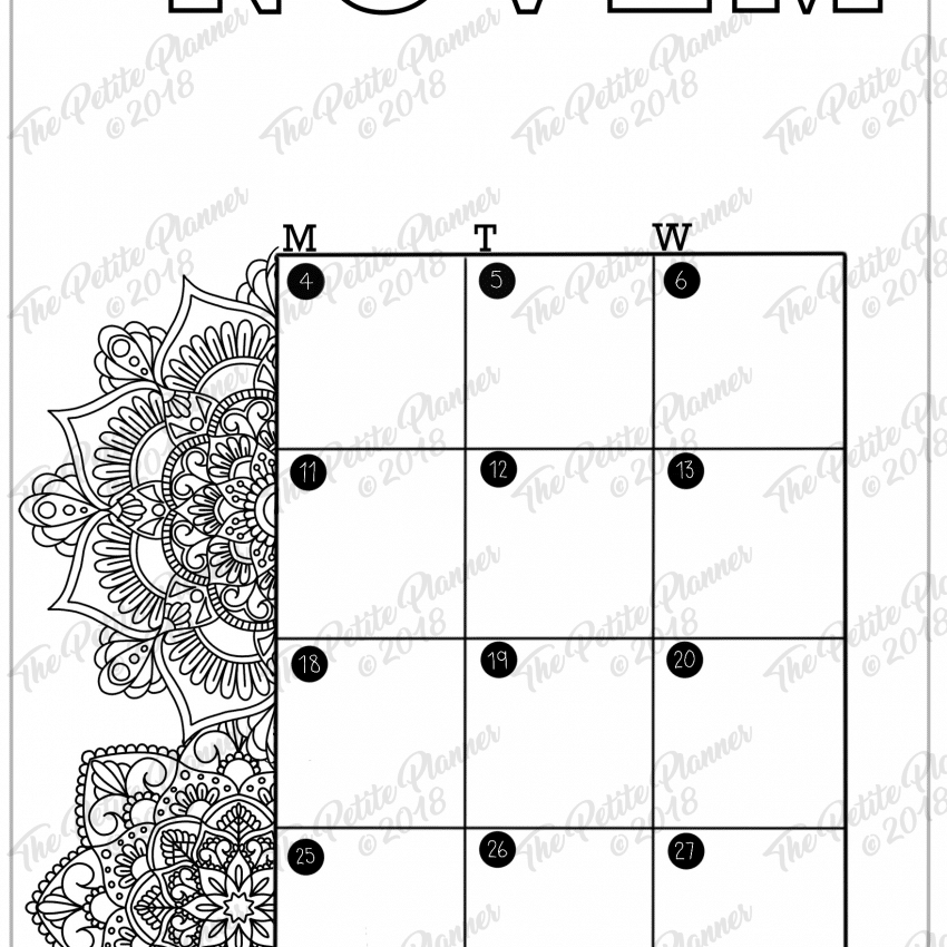 November 2019 Printable Bullet Journal Kit ⋆ The Petite Planner