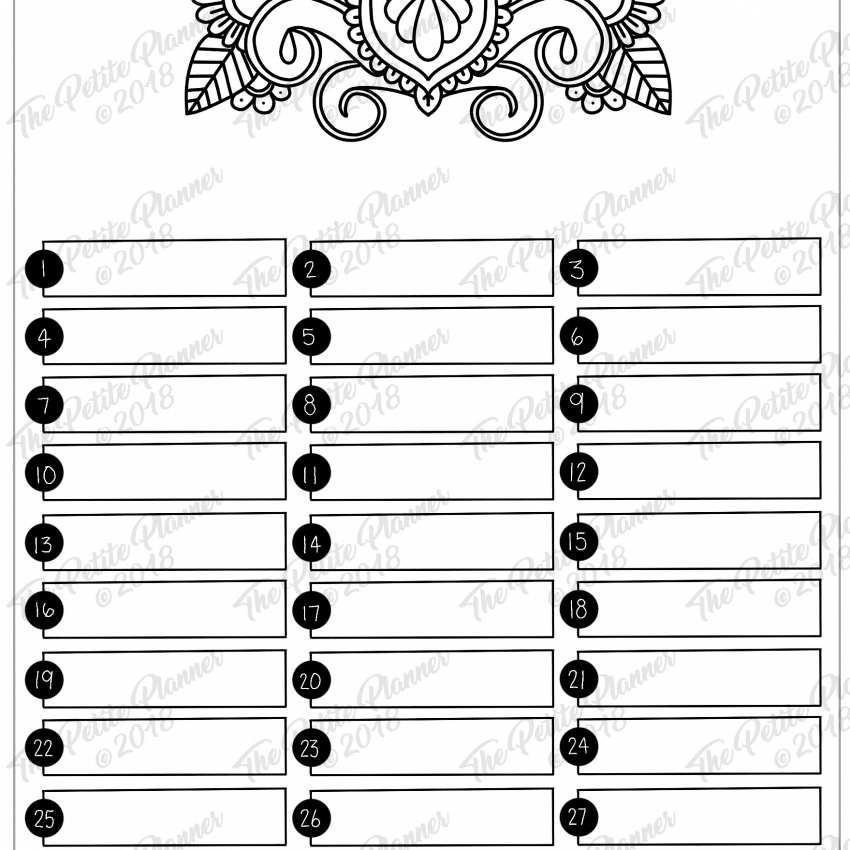 November 2019 Printable Bullet Journal Kit ⋆ The Petite Planner
