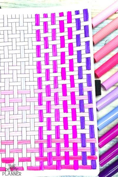 How to Draw: Basket Weave Pattern Tutorial ⋆ The Petite Planner