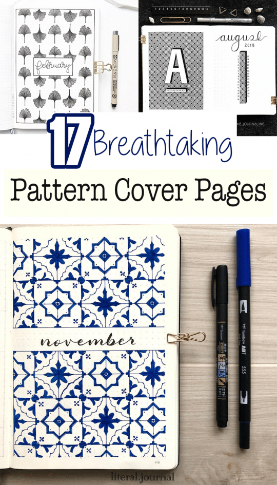 17 Incredible Pattern Cover Page Ideas ⋆ The Petite Planner