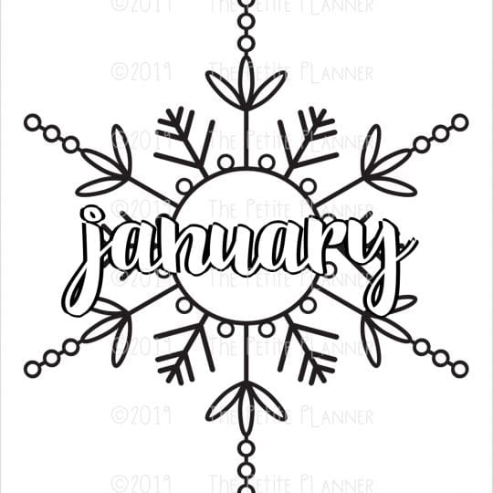 January 2020 Printable Bullet Journal Kit ⋆ The Petite Planner