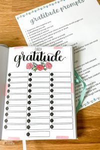 Daily Gratitude Journal Prompts (Free Printables) ⋆ The Petite Planner