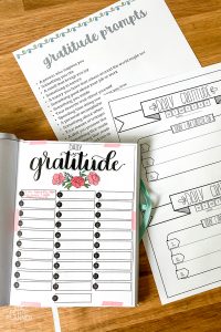 Daily Gratitude Journal Prompts (Free Printables) ⋆ The Petite Planner
