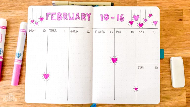 February Bullet Journal Ideas (With Video!) ⋆ The Petite Planner