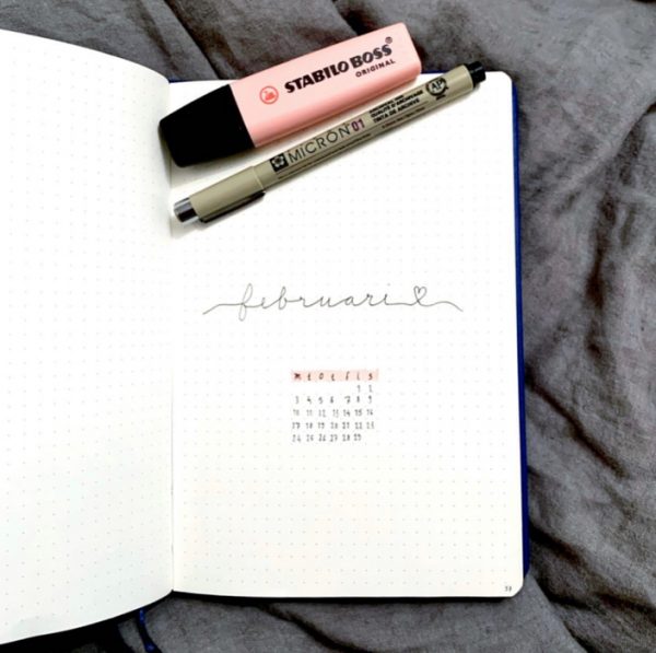 February Bullet Journal Ideas (With Video!) ⋆ The Petite Planner