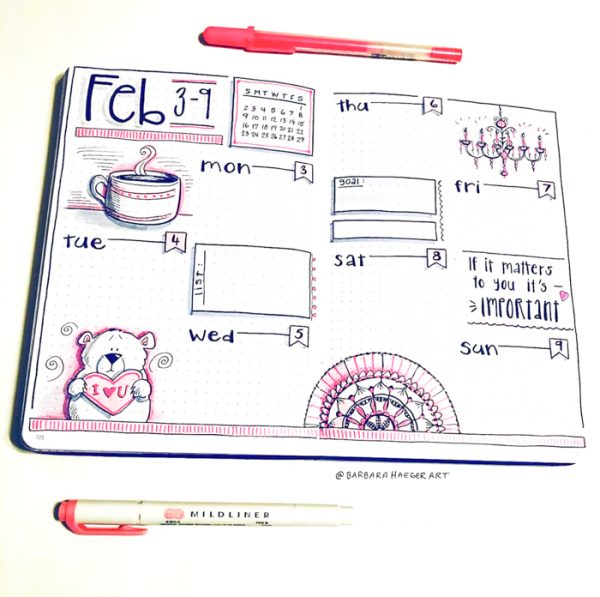 February Bullet Journal Ideas (With Video!) ⋆ The Petite Planner