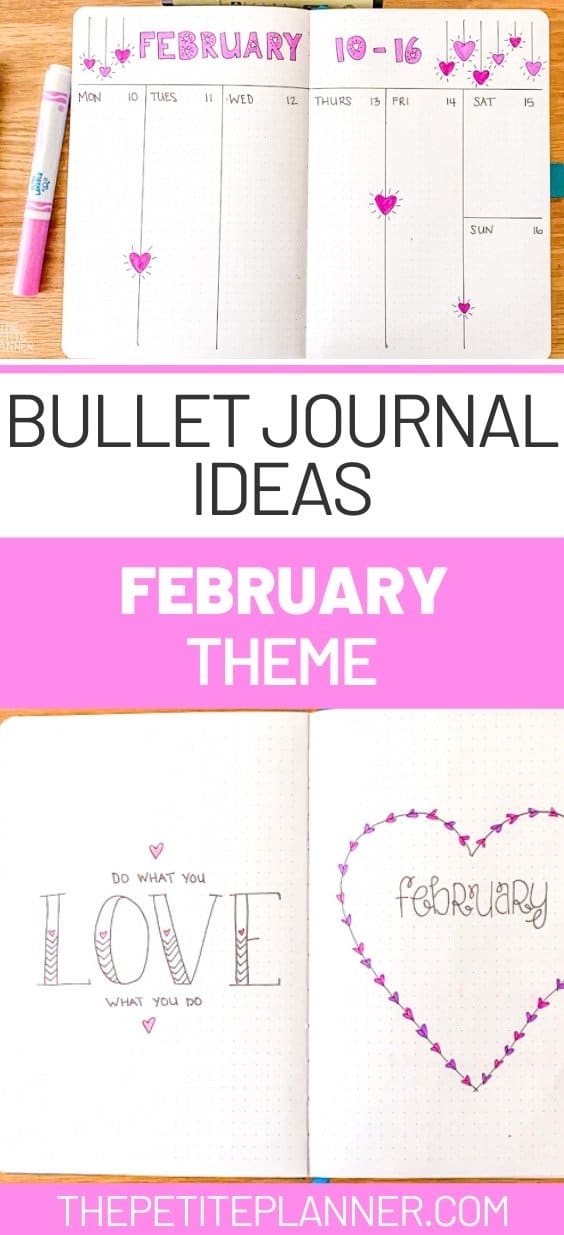 February Bullet Journal Ideas (With Video!) ⋆ The Petite Planner