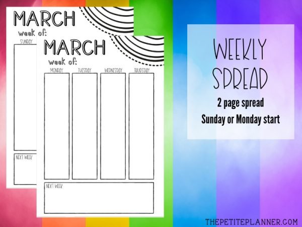 March 2020 Printable Bullet Journal Theme ⋆ The Petite Planner