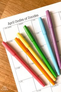 April Doodle Challenge 2020 (with Printable) ⋆ The Petite Planner