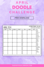 April Doodle Challenge (with Free Printable)