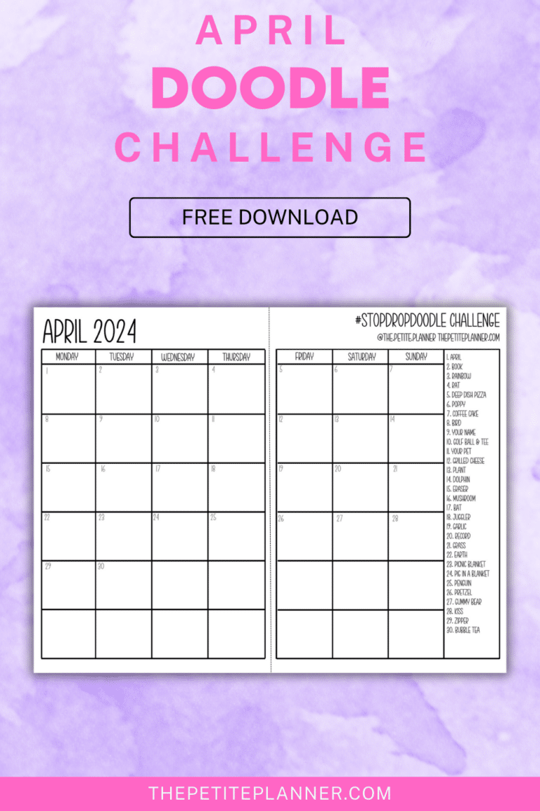 April Doodle Challenge (with Free Printable)