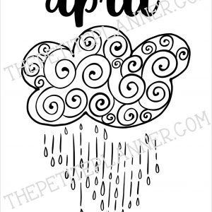 PRINTABLE April Bullet Journal Set Up (Cloud Theme ⋆ The Petite Planner
