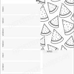 Printable June Journal Theme - Watermelon Theme ⋆ The Petite Planner