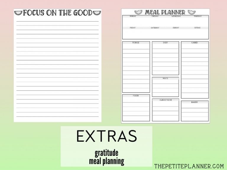 Printable June Journal Theme - Watermelon Theme ⋆ The Petite Planner