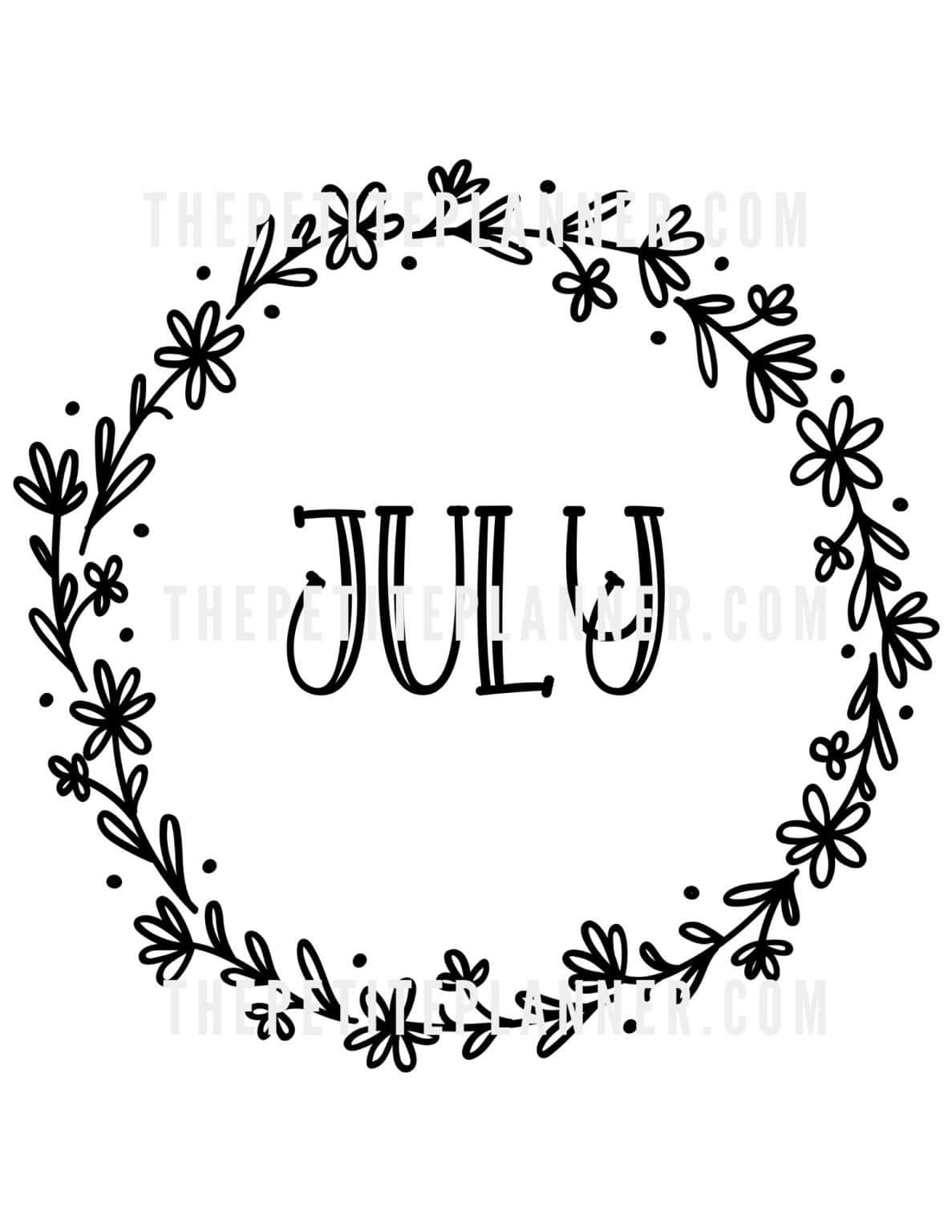Printable July Journal Pages - Daisy Theme ⋆ The Petite Planner