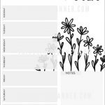 Printable July Journal Pages - Daisy Theme ⋆ The Petite Planner