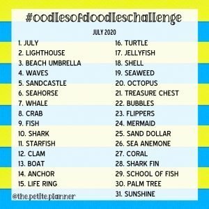 July Doodle Challenge (FREE PRINTABLE!) ⋆ The Petite Planner