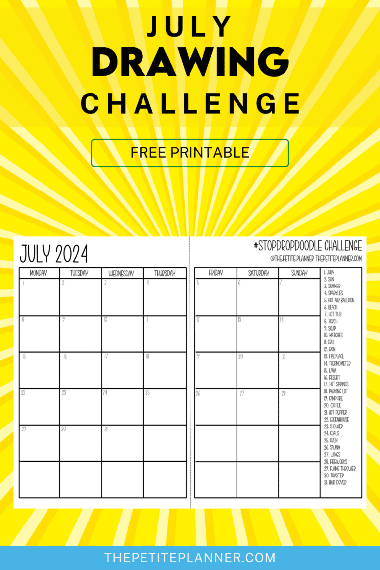July Doodle Challenge (with Free Printable Doodle Page!)