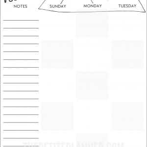 AUGUST journal theme FEAT. nature (PRINT & CUSTOMIZE)