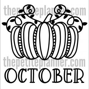Printable OCTOBER Bullet Journal Theme (Pumpkins!)