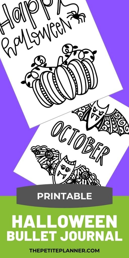 Printable HALLOWEEN Bullet Journal Theme for October (Full Setup)